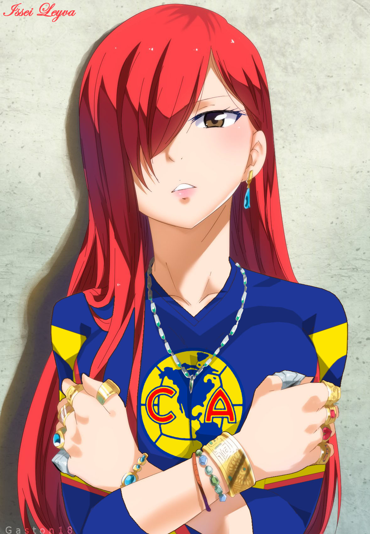 Erza Jersey Tatoos By Isseiazulcrema On Deviantart