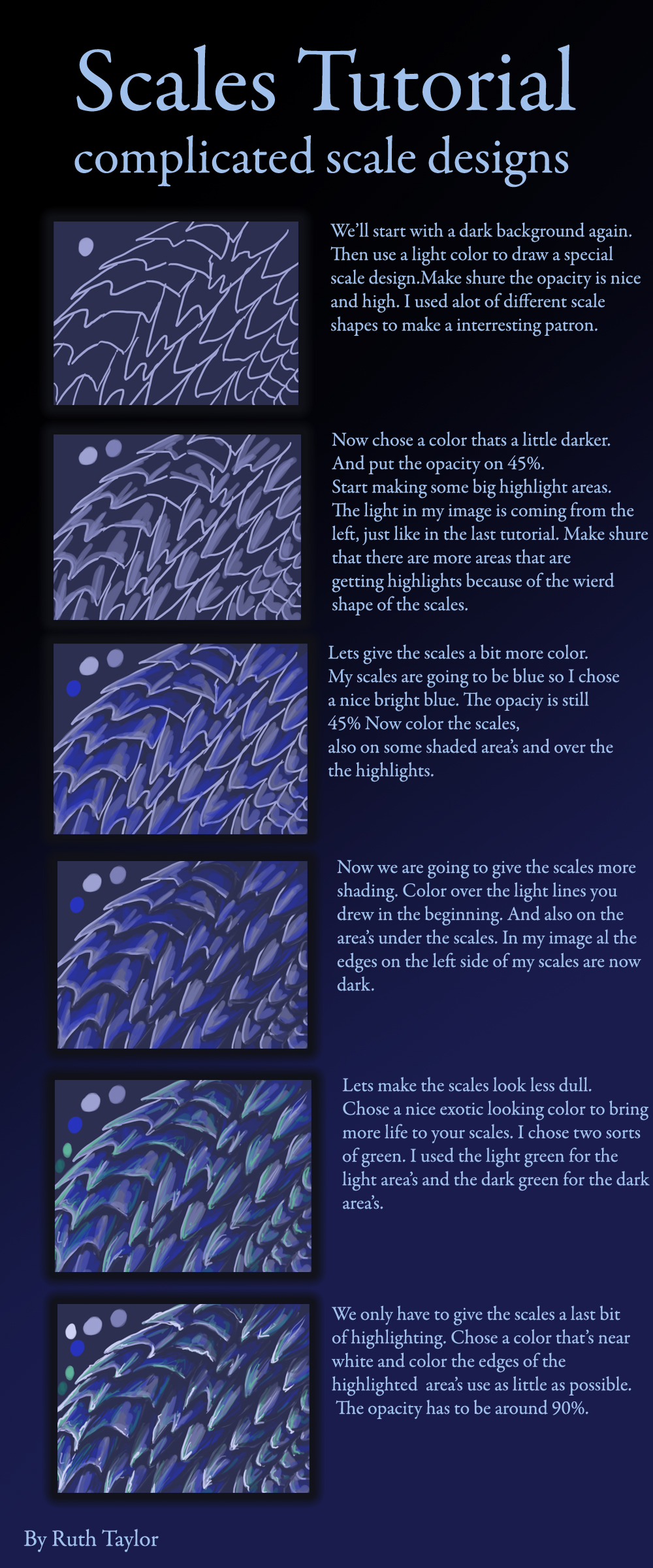 Scales Tutorial Part 2. by Ruth-Tay on DeviantArt Scales Tutorial Part 2. by Ruth-Tay on DeviantArt