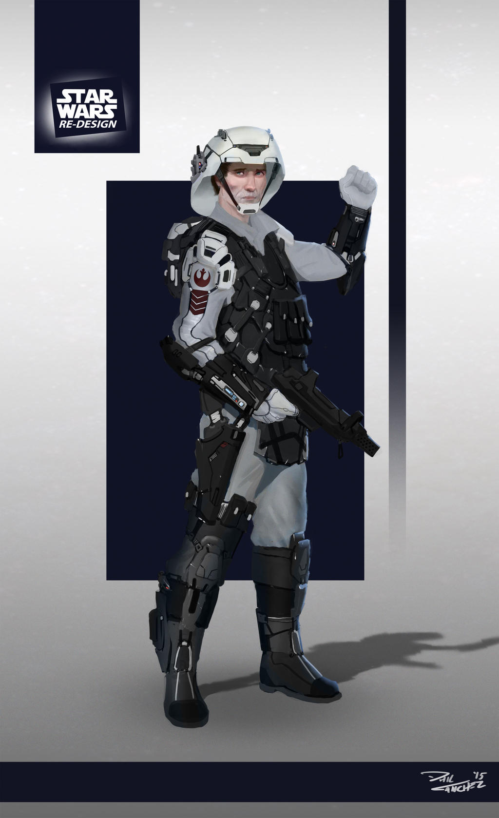 Star Wars Redesign Rebel Trooper By Phil Sanchez On Deviantart