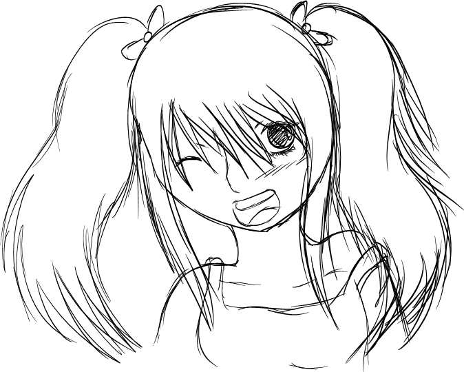 Anime Girl Sketch By Twilight Witch On Deviantart