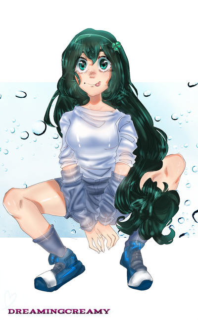Tsuyu Has Big Boobs Mineta Said That By Dreamingcreamy On Deviantart