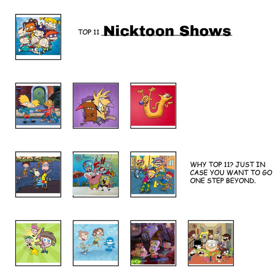 My top 11 favorite Nicktoons by TonyofBajaloa95 on DeviantArt My top 11 favorite Nicktoons by TonyofBajaloa95 on DeviantArt