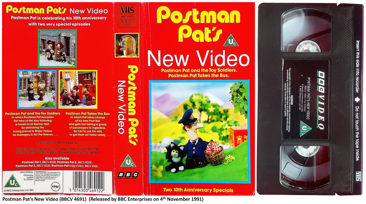 Postman Pat's New Video (BBCV 4691 - 1991 UK VHS) by gikestheASD on ... Postman Pat's New Video (BBCV 4691 - 1991 UK VHS) by gikestheASD on ...
