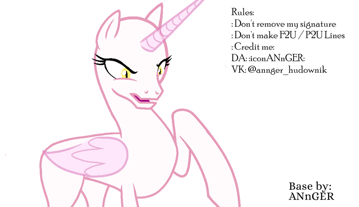 Mlp Base 5 By Annger On Deviantart