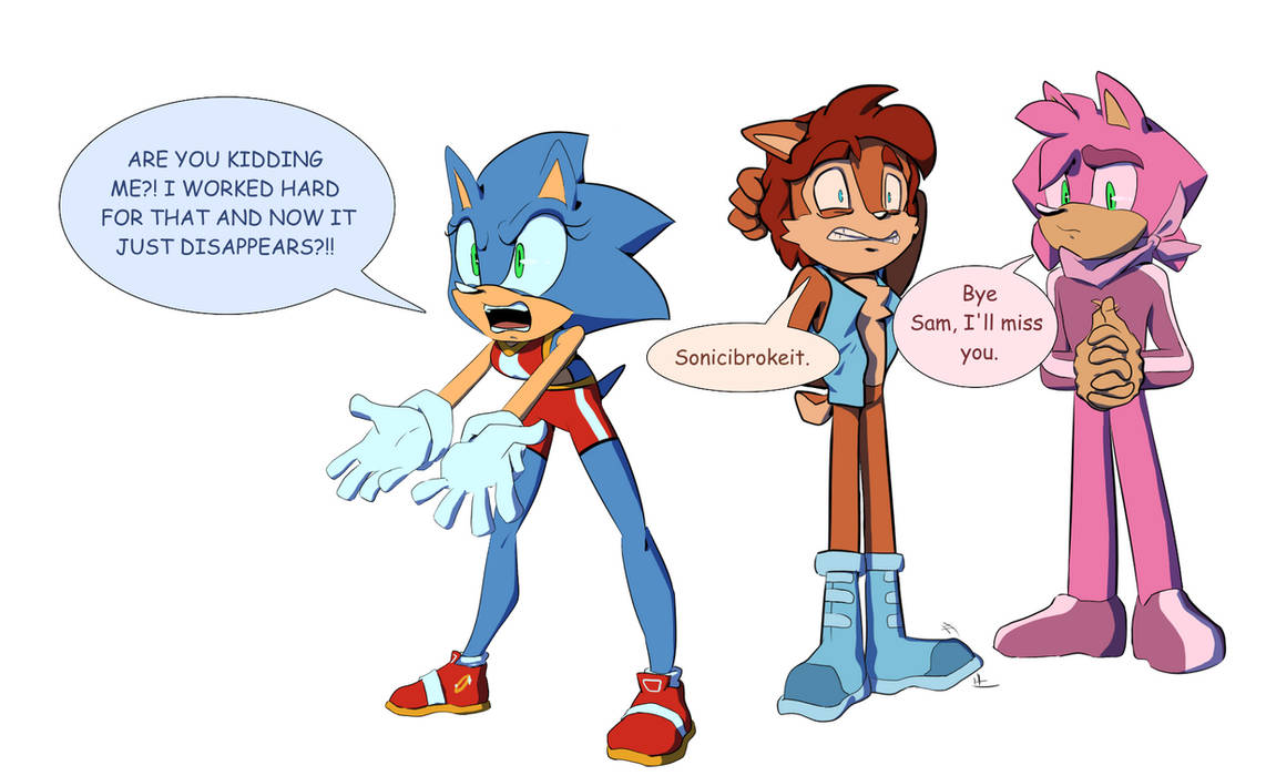 Genderbendswap Sonic Sally Amy By Roboprism On Deviantart