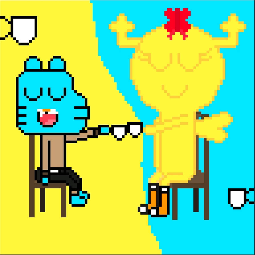 Gumball X Penny Tea Time By Benjrom11 On Deviantart