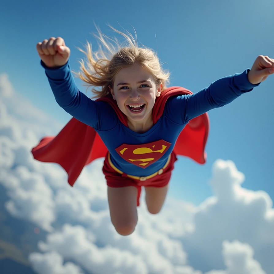 Supergirl In The Clouds By Superherovibes On Deviantart