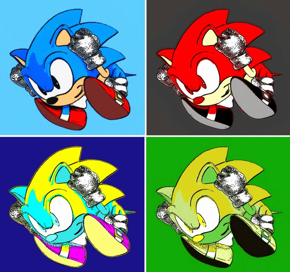Sonic The Hedgehog Comic Video Game Pop Art By Thegreatdevin On Deviantart