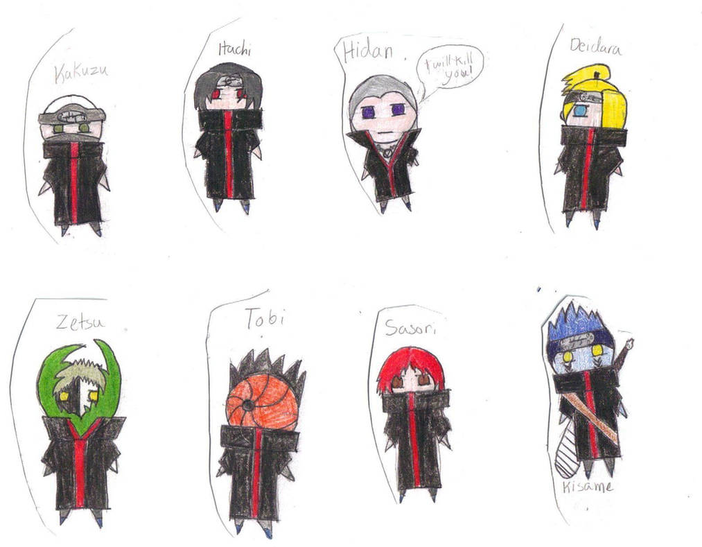 Akatsuki Chibis By Maishark On Deviantart