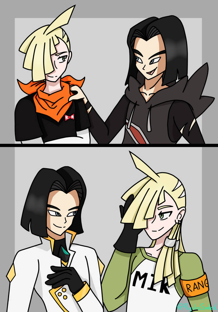 Outfit Swapped Android 17 And Gladion By Psychosinked On Deviantart