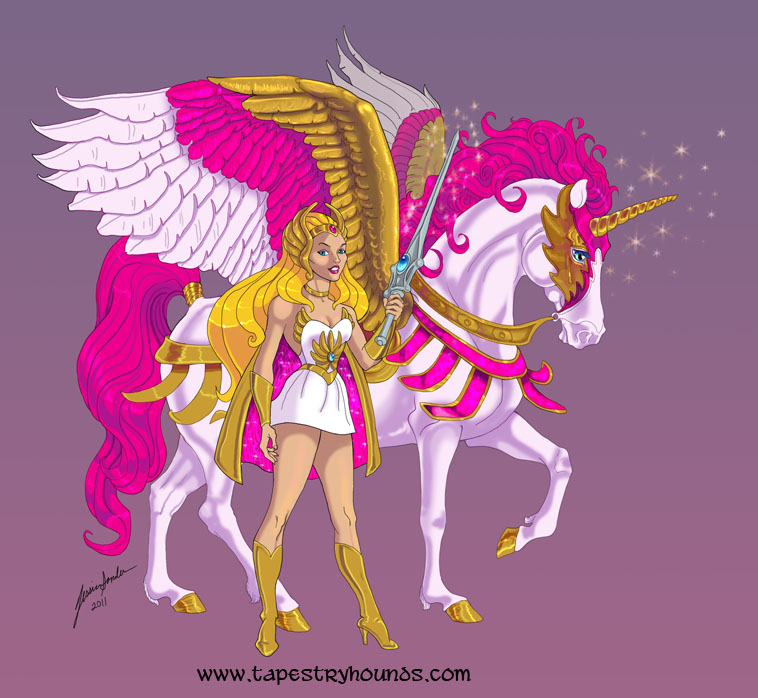 She Ra And Swiftwind By Sighthoundlady On Deviantart