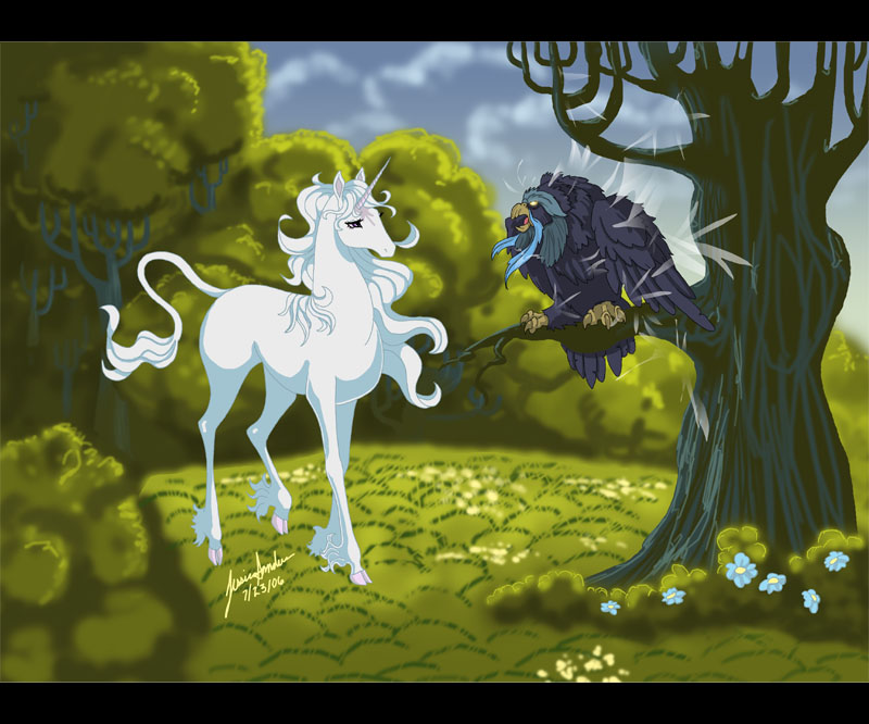 The Last Unicorn Fan Art By Sighthoundlady On Deviantart