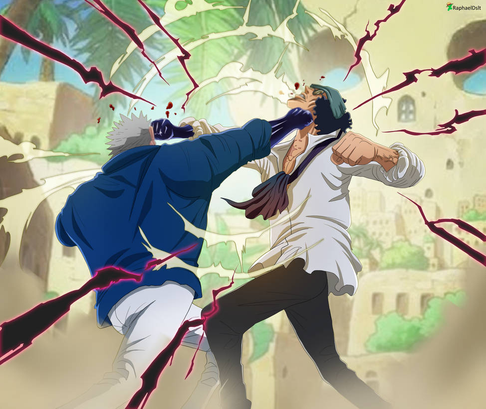 Garp Vs Aokiji One Piece 1087 By Raphaeldslt On Deviantart