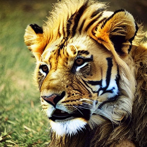 Vicious Lion With Tiger Stripes By Messy Mane On Deviantart