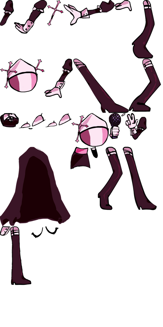Sarvente Body Parts Sprite Fnf By Sonicjrthecoolest On Deviantart