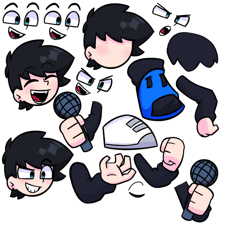 Cj Body Parts Sprite Fnf By Sonicjrthecoolest On Deviantart