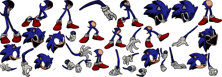 Fakerexe Fnf Body Parts By Sonicjrthecoolest On Deviantart