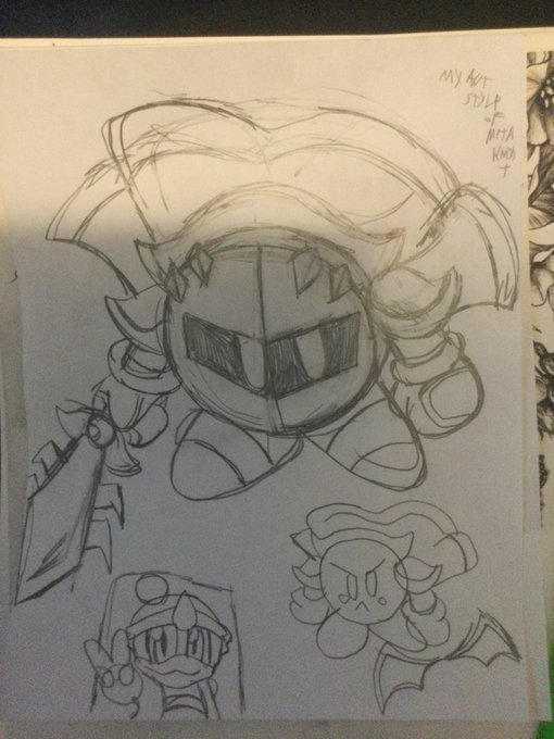 My Art Style Of Meta Knight By Sonicjrthecoolest On Deviantart