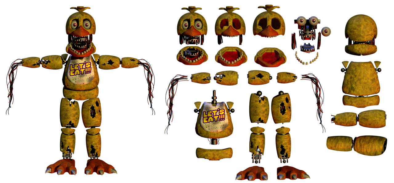 Withered Chica Resources By Willamraggy On Deviantart