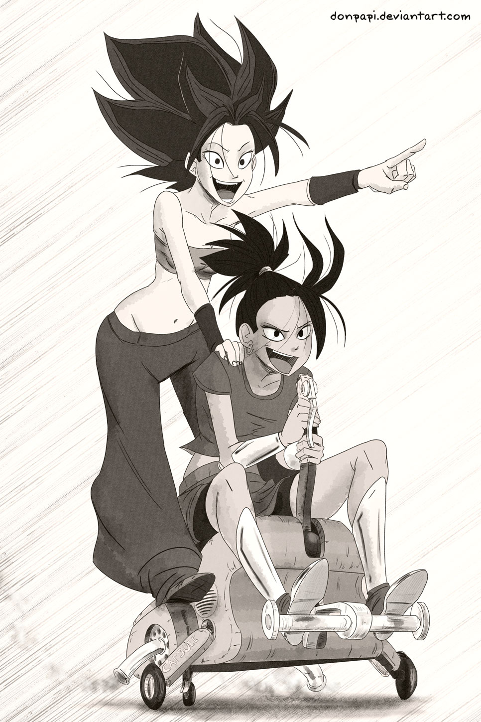 Kale Y Caulifla Dragon Ball Super By Donpapi On Deviantart