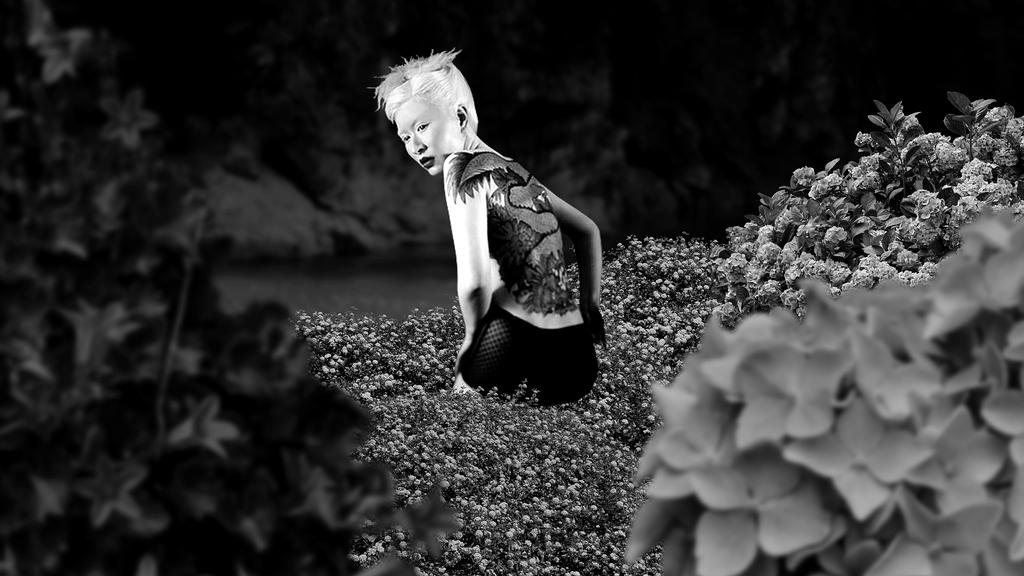 Albino Asian Model Connie Chiu Iiblack And White By Rick7777 On Deviantart