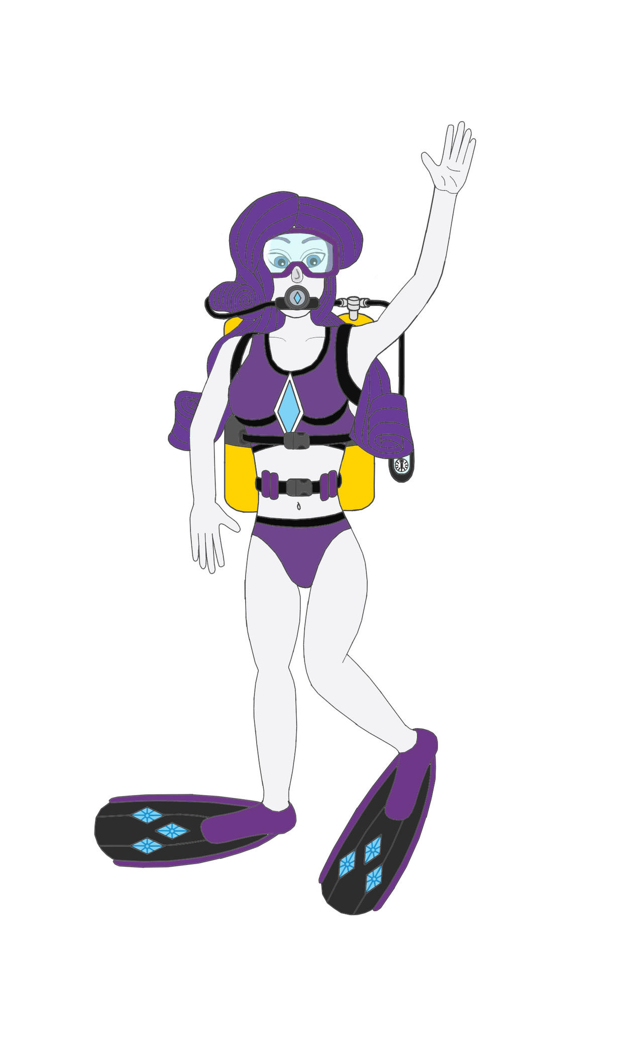 Rarity Swimsuit Scuba Color By Flood7585 On Deviantart