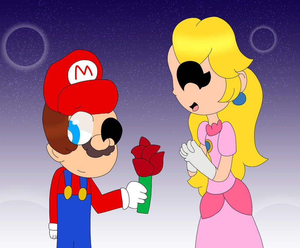 Mario X Princess Peach By Eeveerose340 On Deviantart