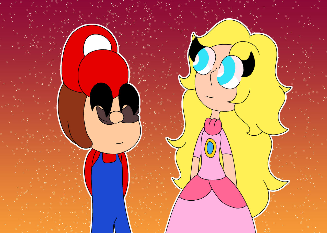 Mario X Princess Peach By Eeveerose340 On Deviantart
