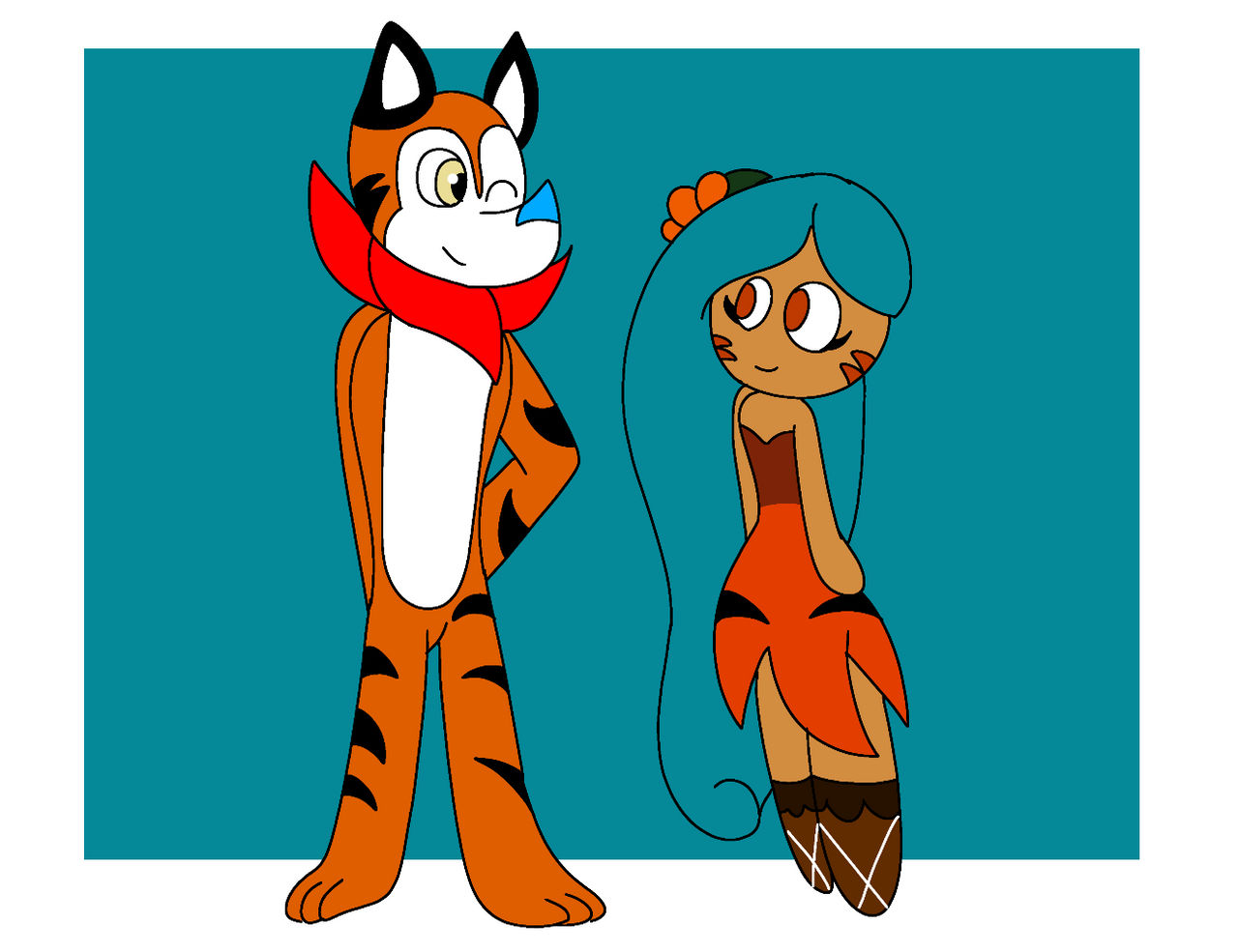 Tony The Tiger X Tiger Lily Cookie At By Eeveerose340 On Deviantart