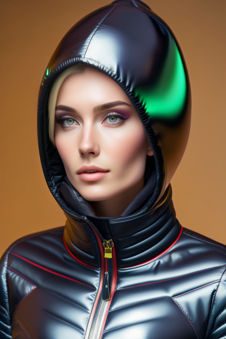 Woman Wearing Latex Down Jacket 1 By Shama777 On Deviantart
