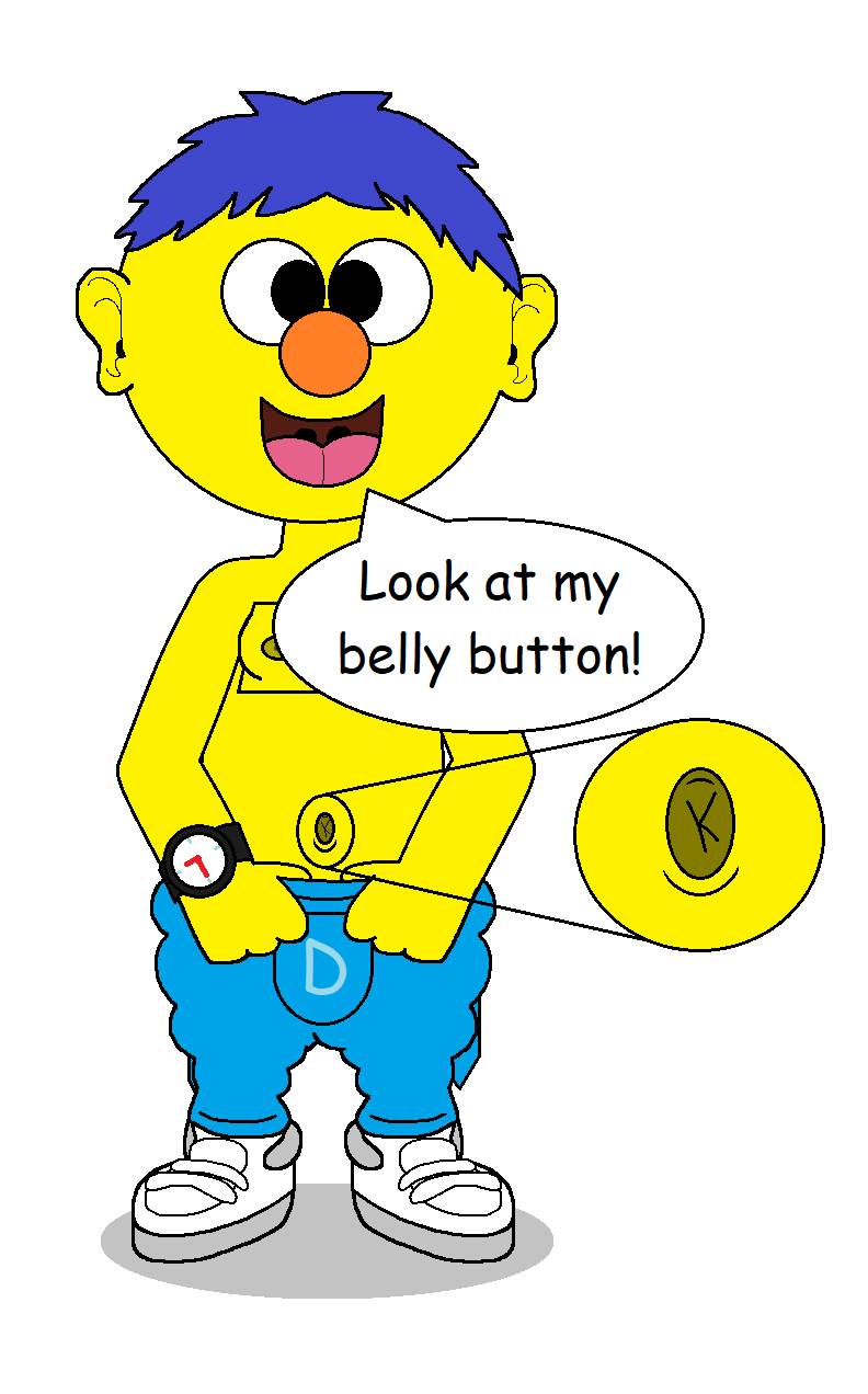 Yellow Guy Shows You His Belly Button By Measffymon Sarah On Deviantart