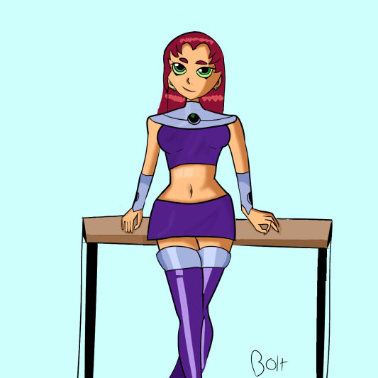 Starfire Teen Titans By Boltsandberries On Deviantart