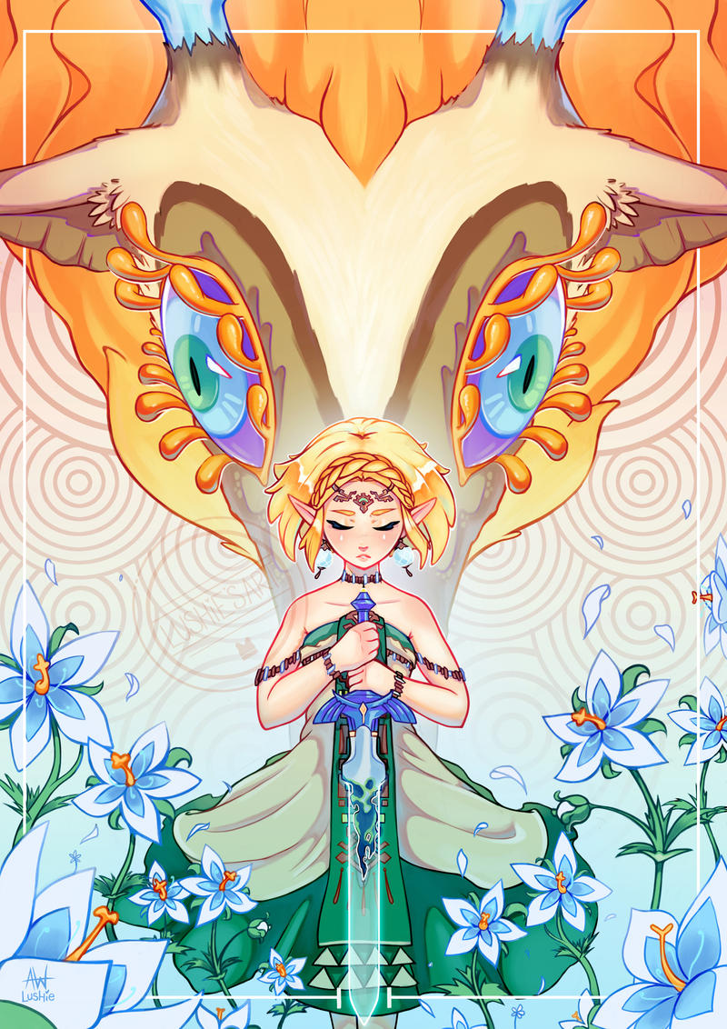 Zelda And The Light Dragon Totk By Lushies Art On Deviantart