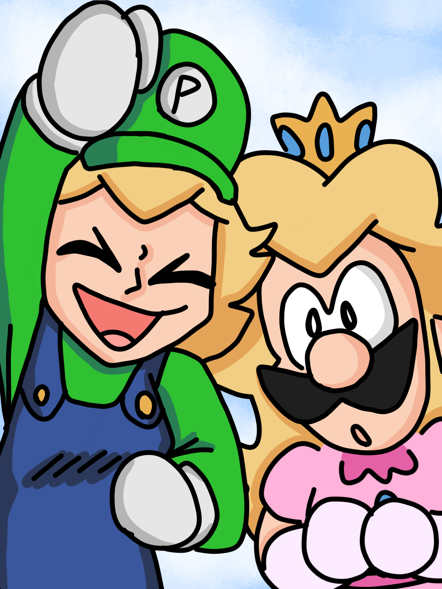 Luigi And Peach By Exoticbruh16 On Deviantart