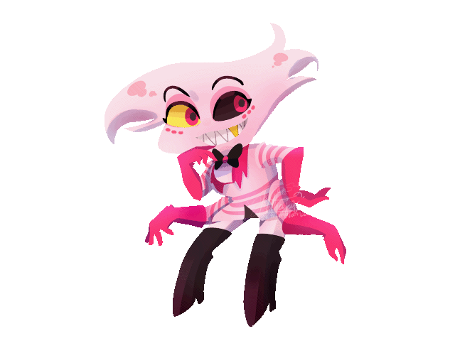 Chibi Angel Dust - Animated by HildhaSari on DeviantArt Chibi Angel Dust - Animated by HildhaSari on DeviantArt