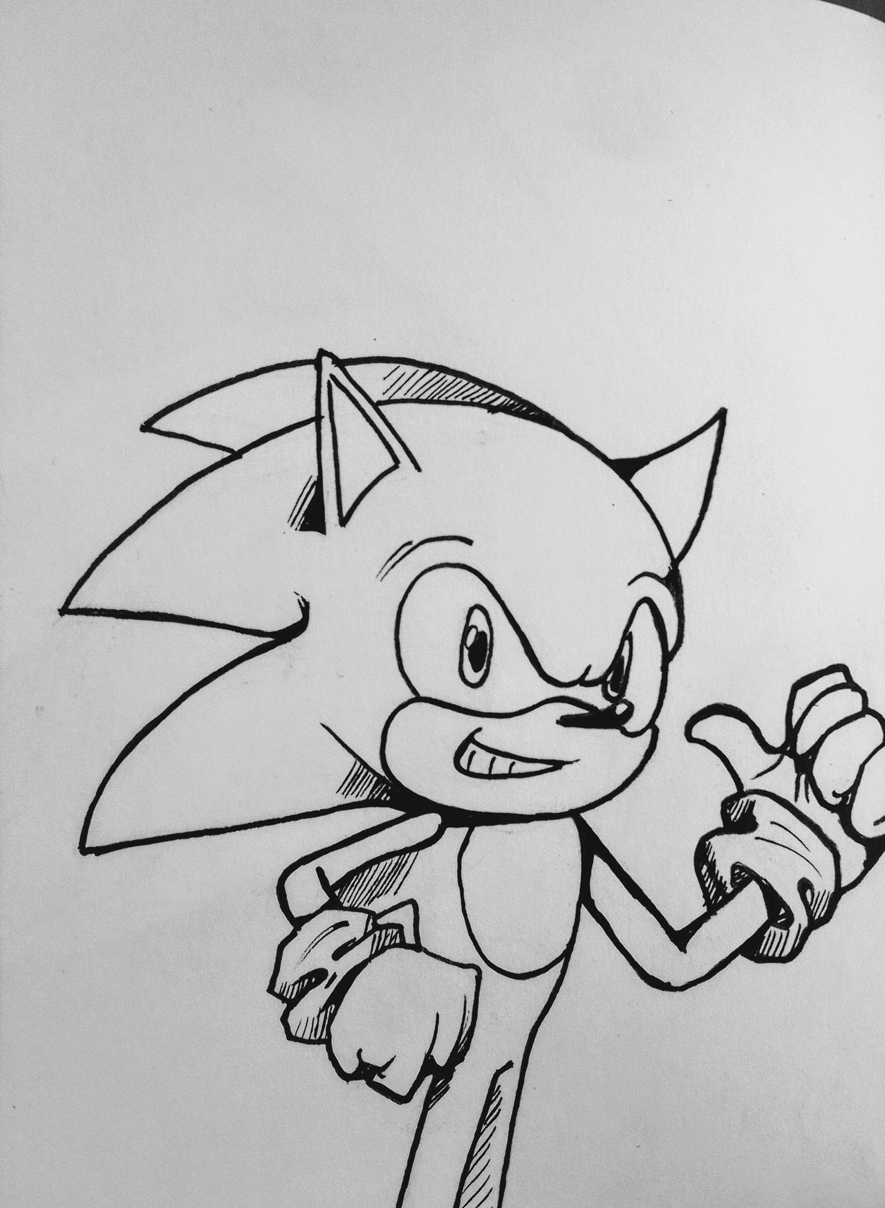 Sonic Sketch By Bufalov On Deviantart