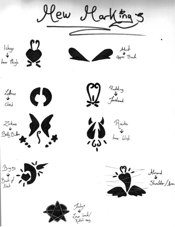 Mew Marks by blackdragoneyes on DeviantArt