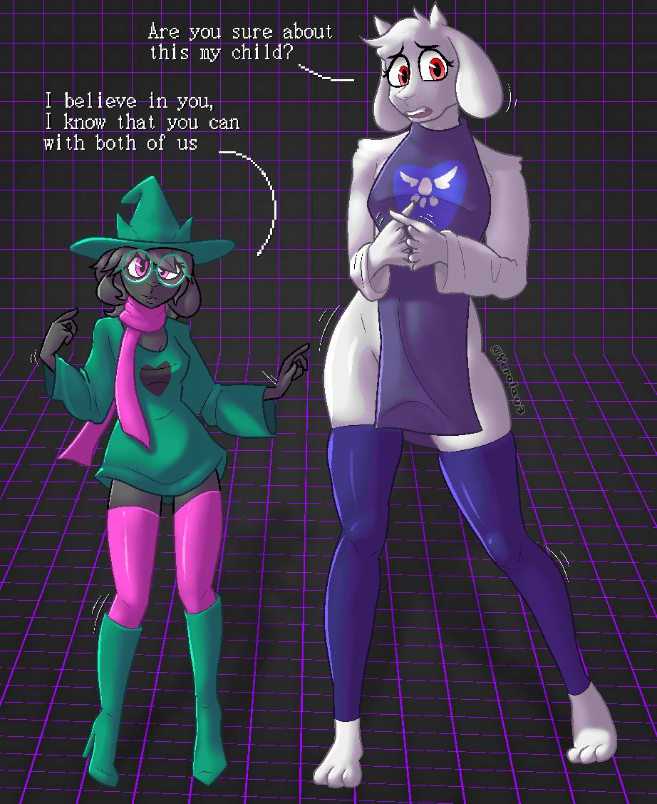 Ralsei And Toriel 1 By Yerolay On Deviantart
