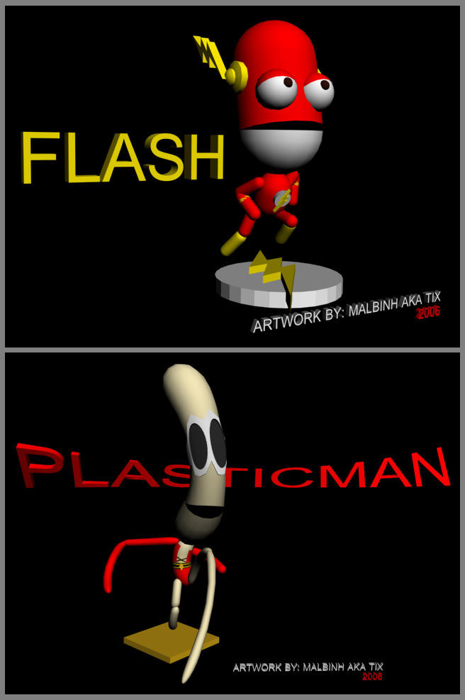 Flash and Plasticman by Gnuhm on DeviantArt
