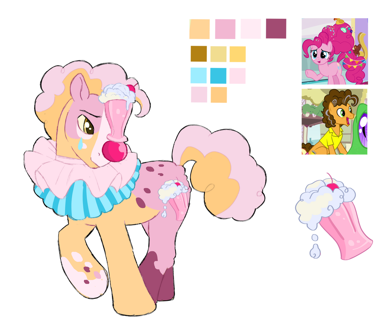 Ruffled Milk Pie Pinkie Pie X Cheese Sandwich By Sheepchops On Deviantart
