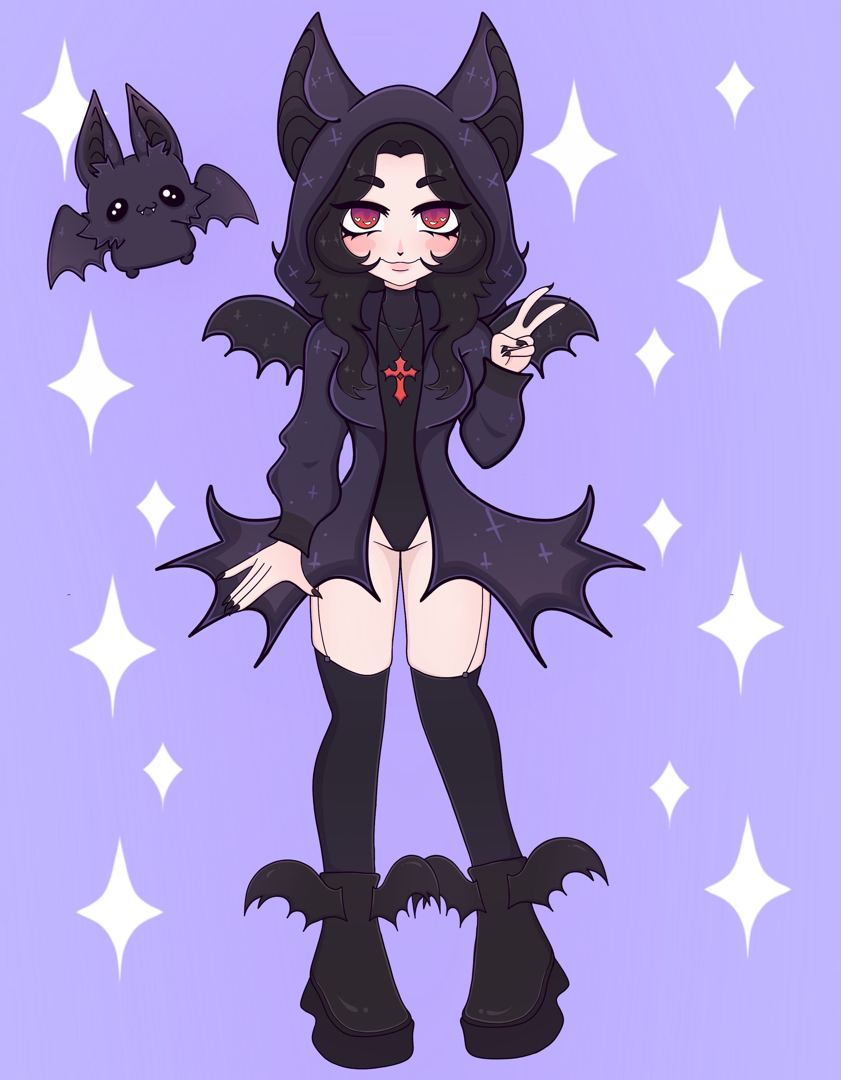 Cute Bat Oc By Mewoozi On Deviantart