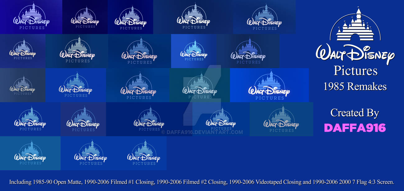 Walt Disney Pictures Logo 1985 2006 Remakes V3 By Daffa916 On Deviantart
