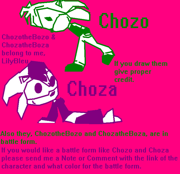Teen Choza and Chozo::BATTLE:: by LilyBleu on DeviantArt