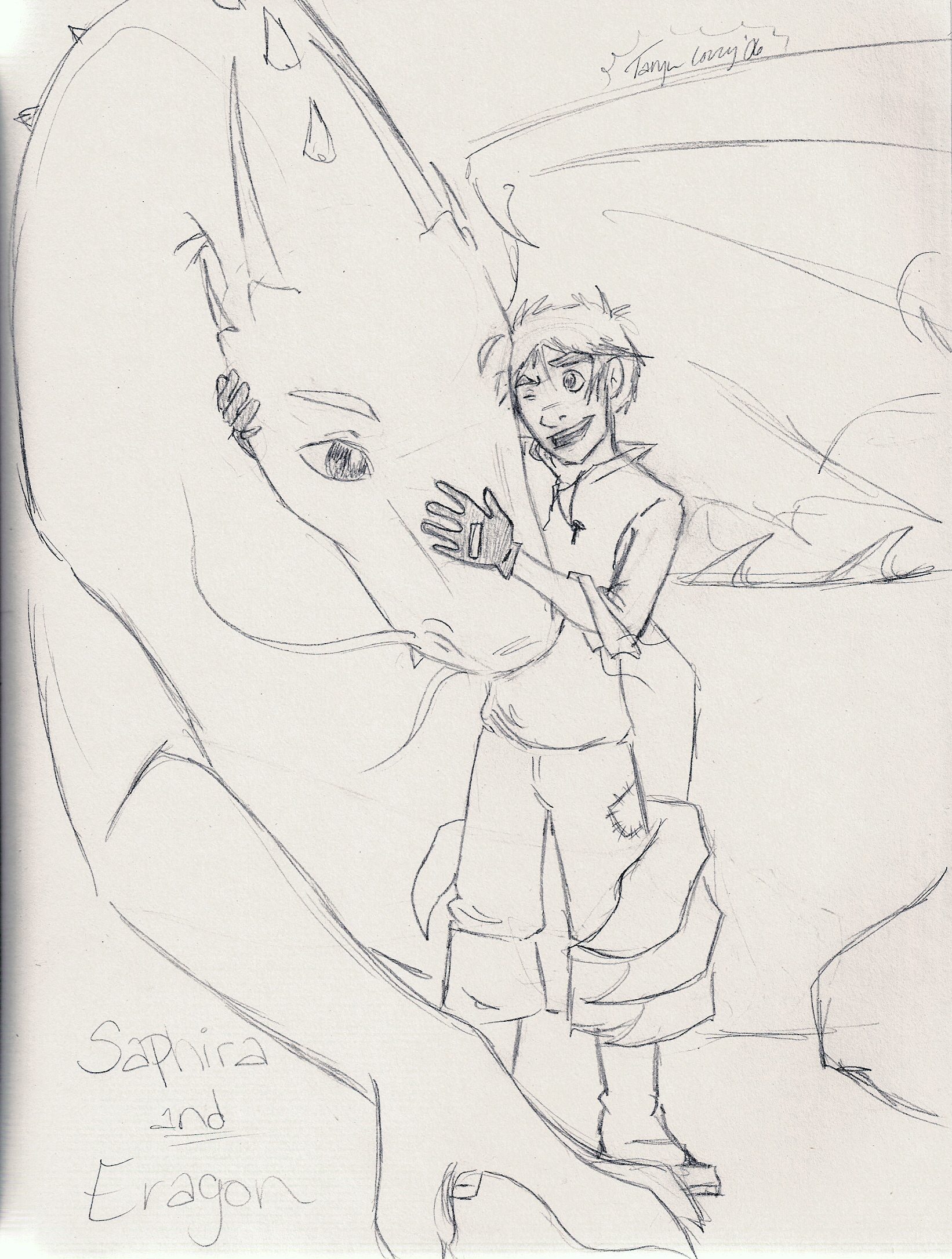 Eragon and Saphira by Jacksparrowsbabe on DeviantArt