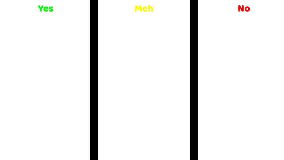 My Yes Meh No Shows List Template (Free to use) by DylanFanmade2000 on ... My Yes Meh No Shows List Template (Free to use) by DylanFanmade2000 on ...