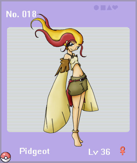 Pokemon Gijinka Pidgeot By Keivu On Deviantart