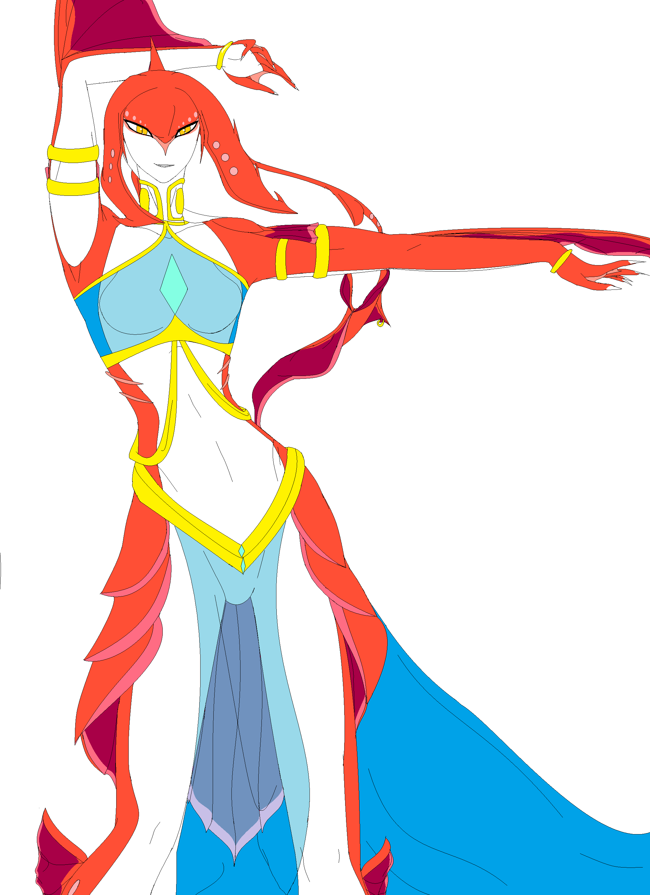Botw Gerudo Style Belly Dancing By Necro Girl On Deviantart