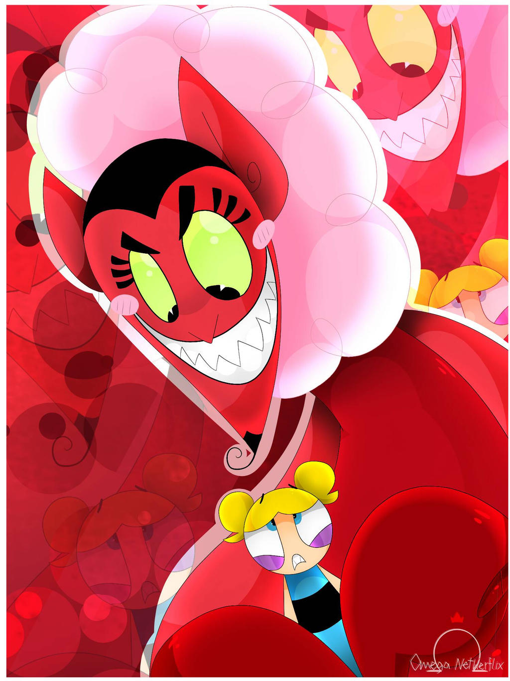 Powerpuff Girls Him And Bubbles By Nethermation On Deviantart