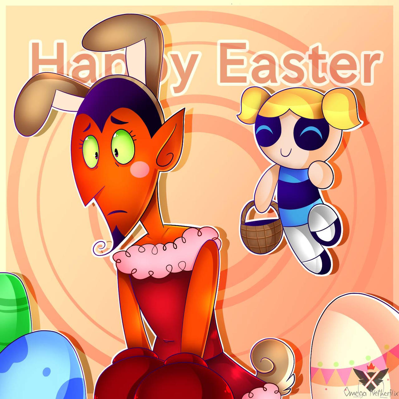 Happy Easter Powerpuff Girls Fanart By Nethermation On Deviantart