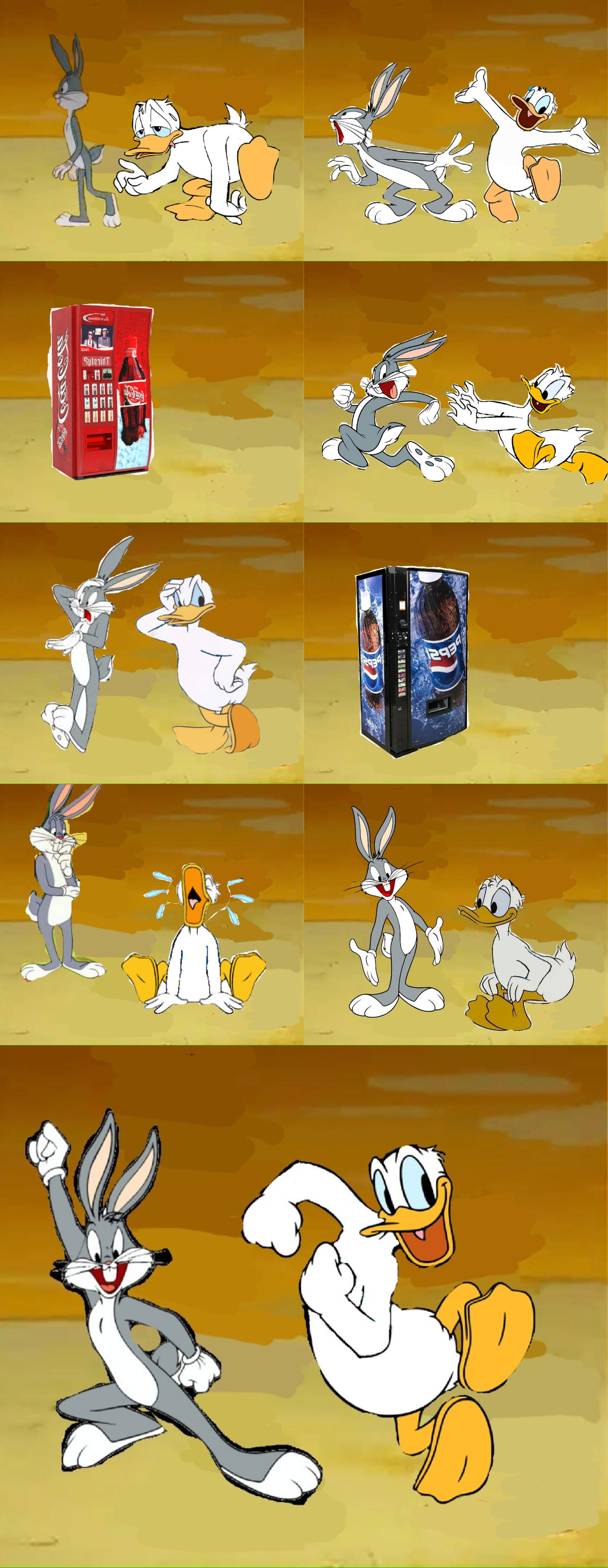 Bugs Bunny And Donald Duck Lost In A Desert By Mrbertstown On Deviantart
